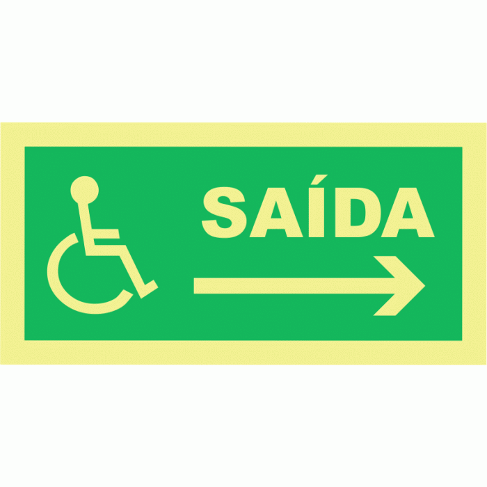 Saída para deficientes direita