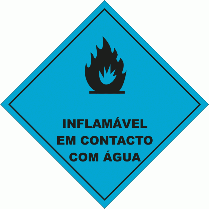 INFLAMÁVEL EM CONTACTO COM ÁGUA